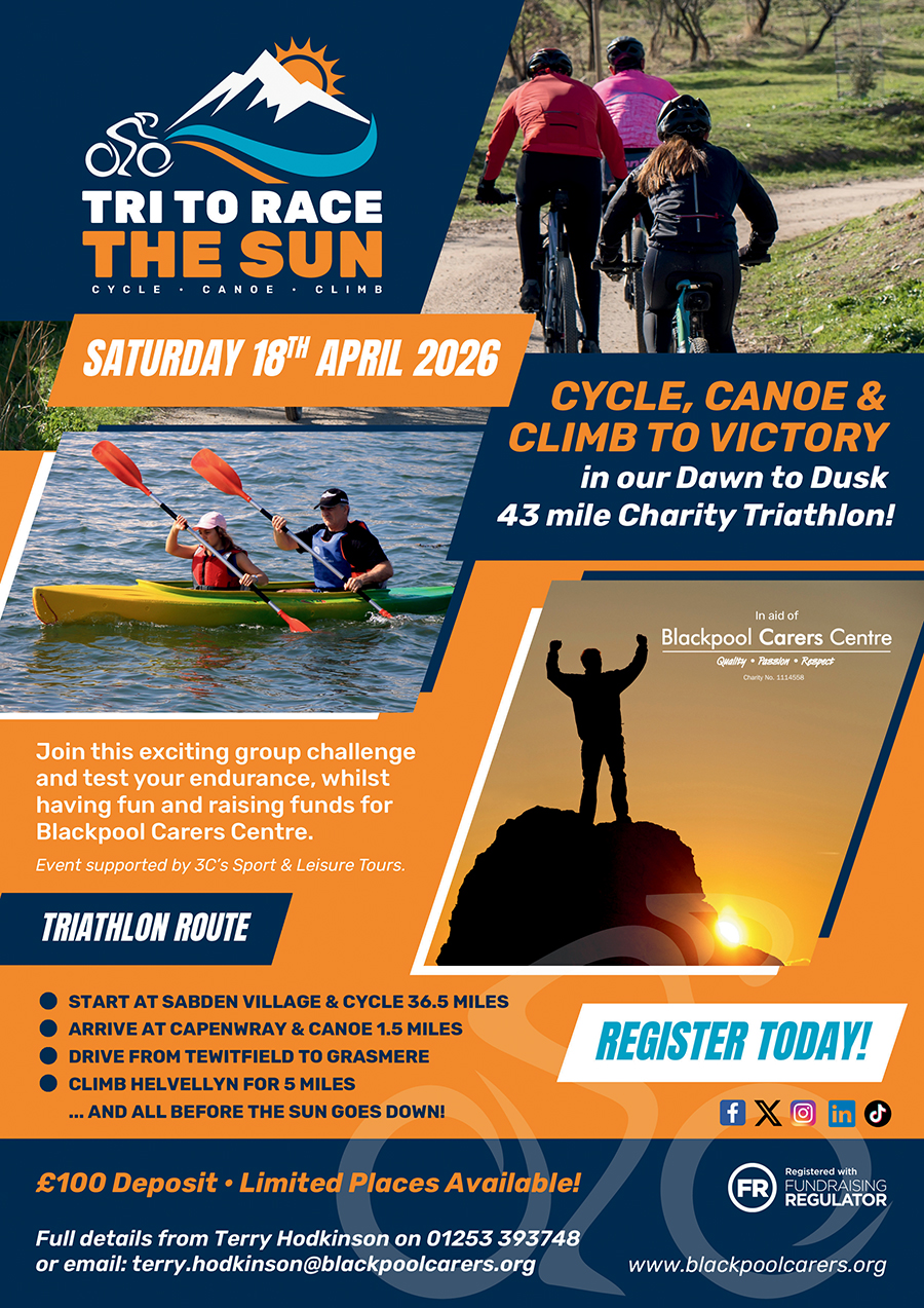 Tri To Race The Sun Charity Triathlon - Blackpool Carers